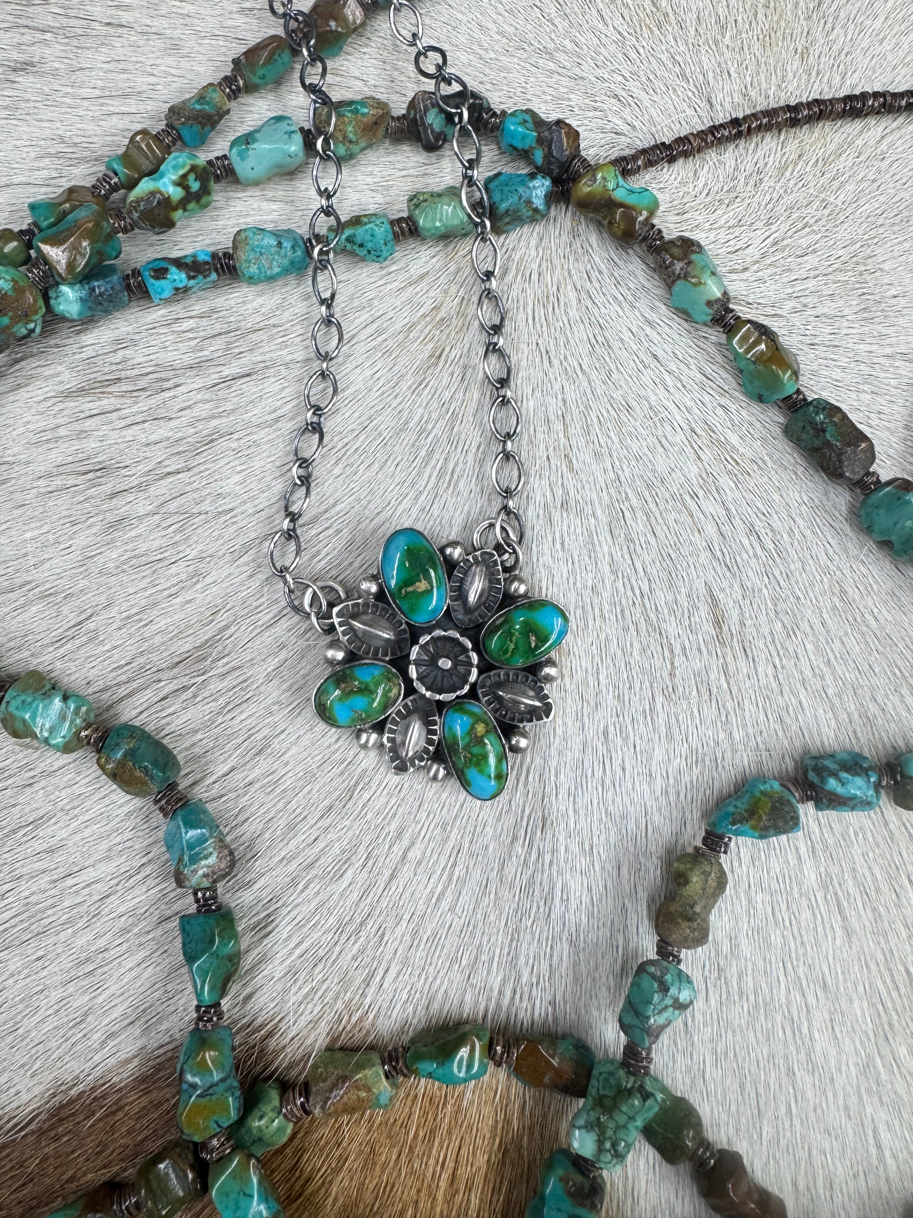 Handmade Native American Turquoise Necklace - Artist Signed – Bougie ...